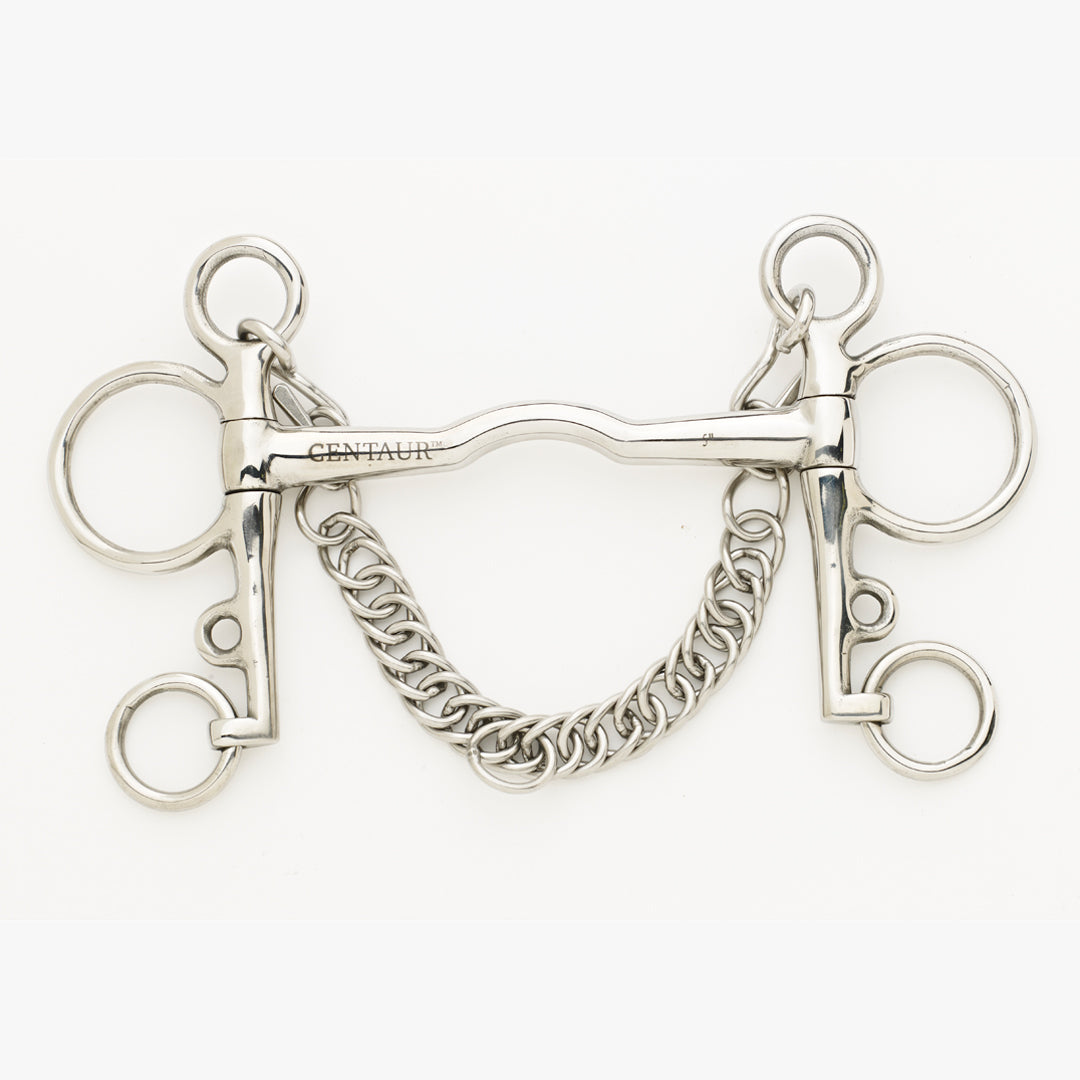 Centaur MED Port Short Polo Pelham Bit | 468642 | SS – Tenneys Custom ...
